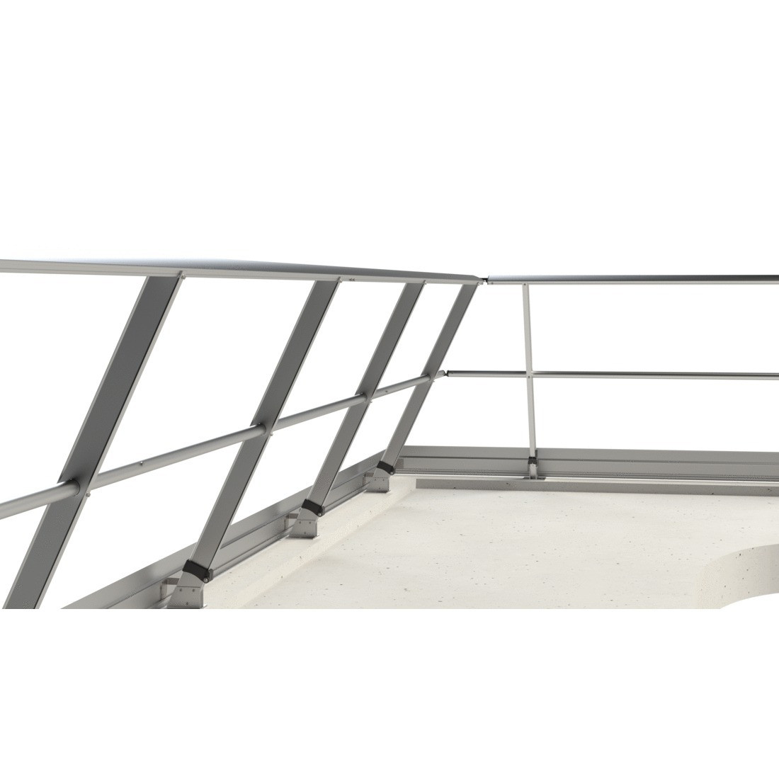 Garde-corps FASTGUARD incliné fixation à plat - Garde-corps Fastguard ...