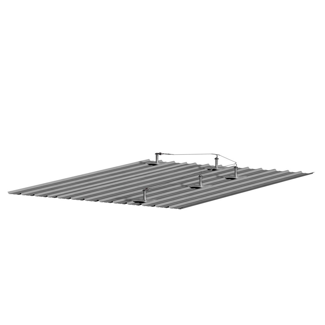 Ligne de vie à câble automatique sur bac acier CONEKT - Ligne de vie ...