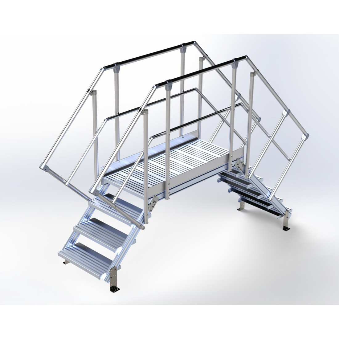 Passerelle de franchissement en kit PFK 45° Longueur 1400 mm ...